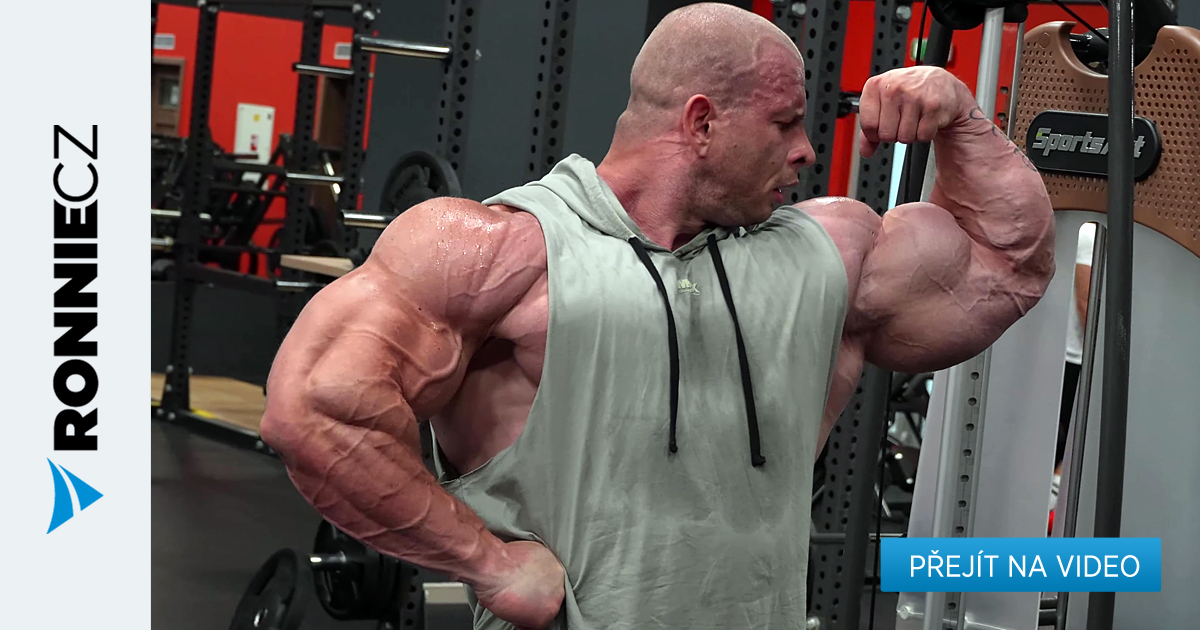 Michal Križánek - trénink hrudníku a ramen 11 týdnů před Mr. Olympia